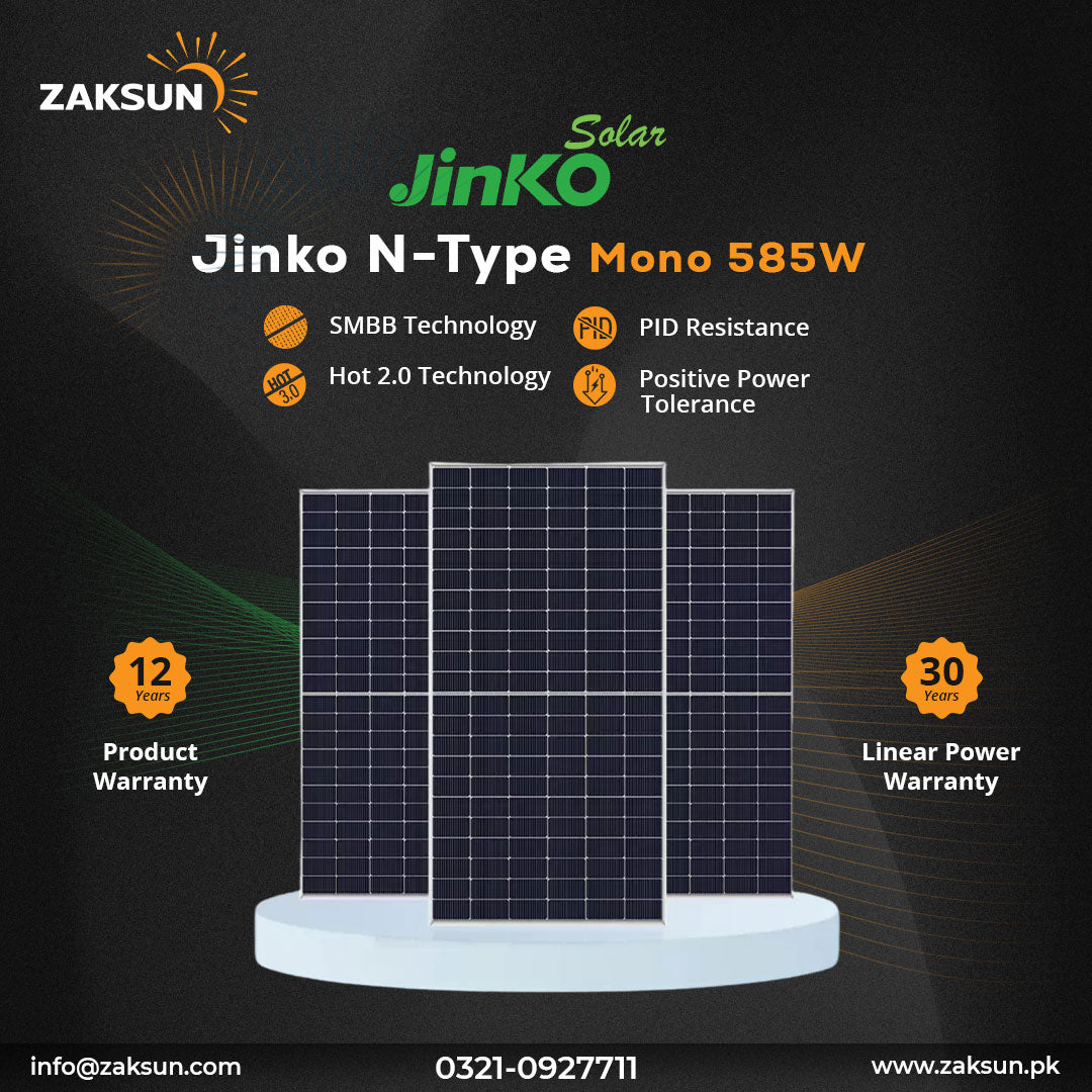 Jinko N Type Mono 585W | ZAKSUN