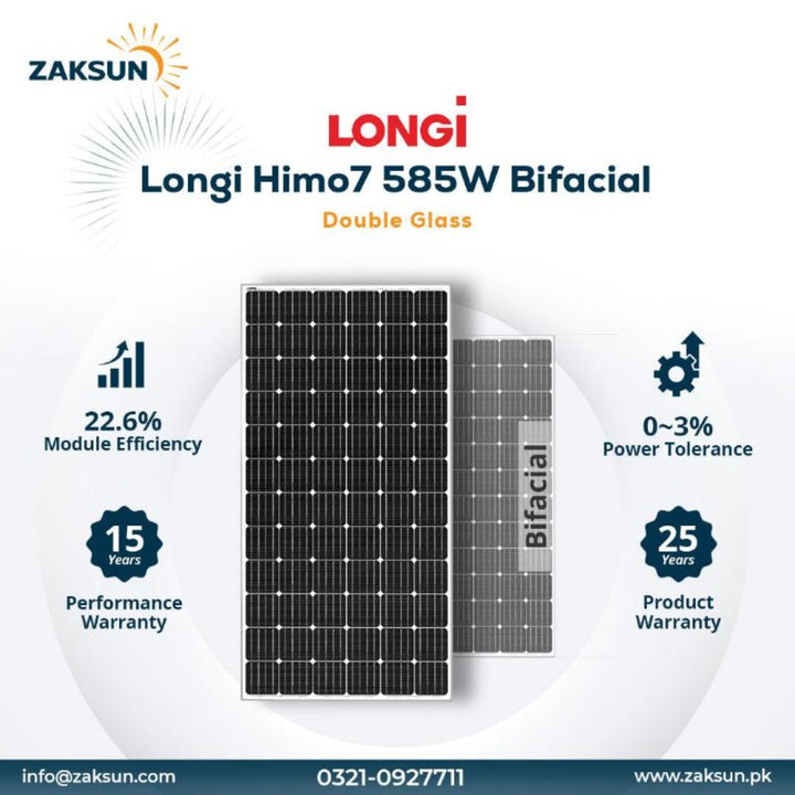 Longi Himo 7 - Himo 6 Price in Pakistan | 570-585W Solar Panel – ZAKSUN