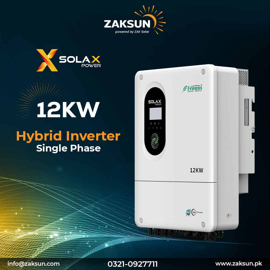 Solax 12kw Single Phase Hybrid Solar Inverter - ZAKSUN